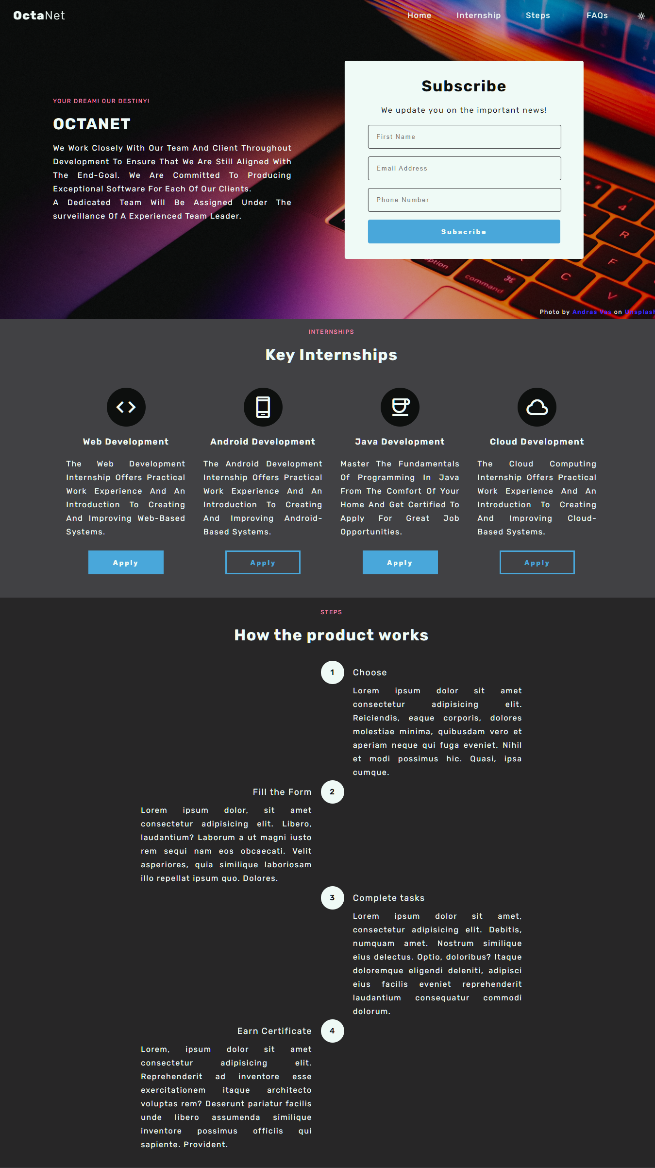 Landing-Page | Octanet-task-1-landing-page Landing-Page | Octanet-task-1-landing-page