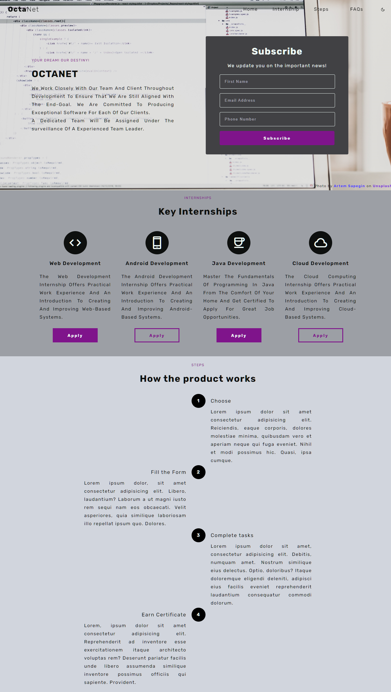 Landing-Page | Octanet-task-1-landing-page Landing-Page | Octanet-task-1-landing-page